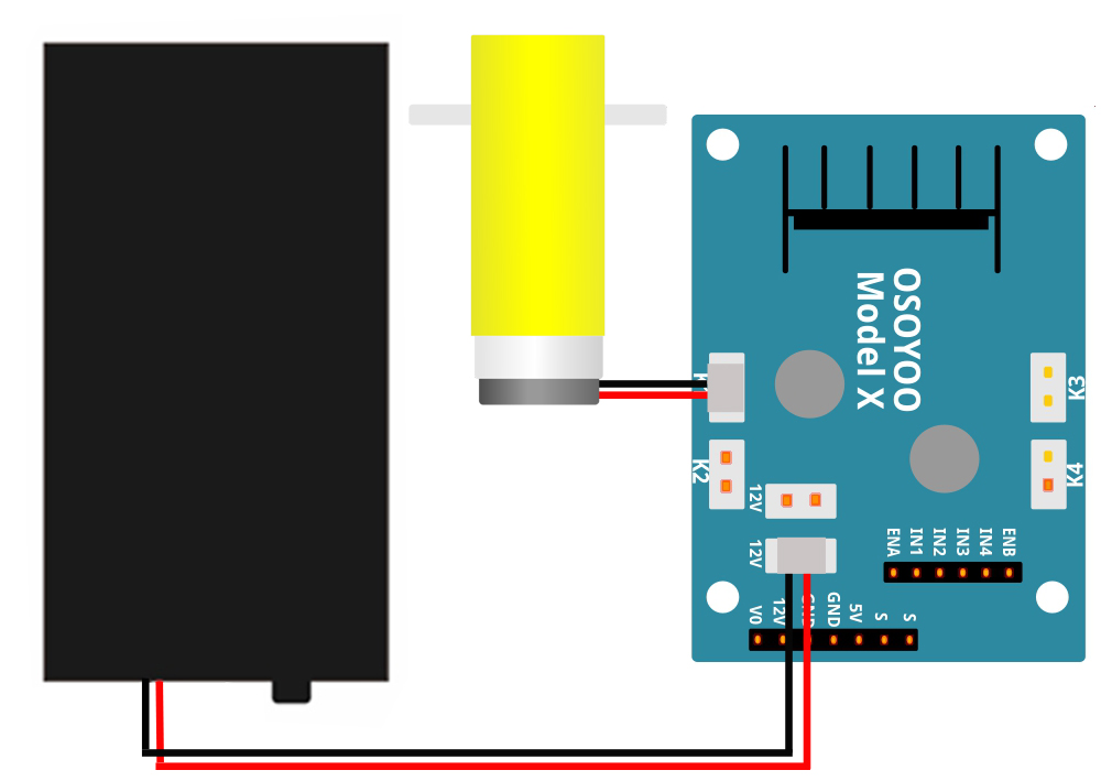 Lesson – Use the IR Control to Control a DC Motor Remotely (For 2Pin battery case) « osoyoo.com