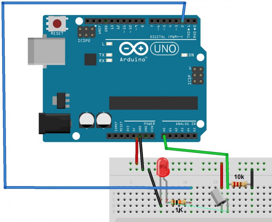 Tilt Sensor Test Project « osoyoo.com