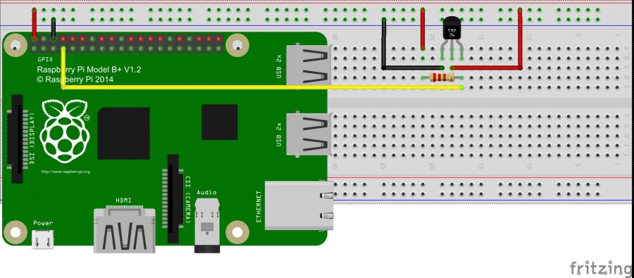 Raspberry Pi 2 and Temperature Sensor Project « osoyoo.com