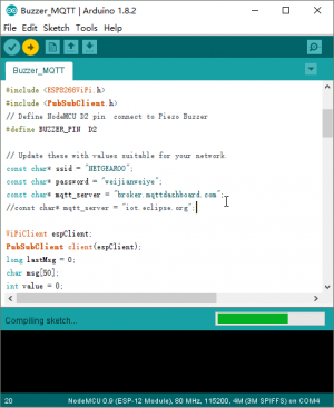 NodeMCU Lesson 10 — Active Buzzer & MQTT « osoyoo.com