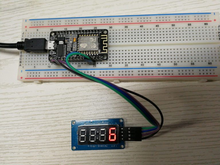 NodeMCU Lesson 14 — 4-Digit 7 Segment LED Display & MQTT « osoyoo.com