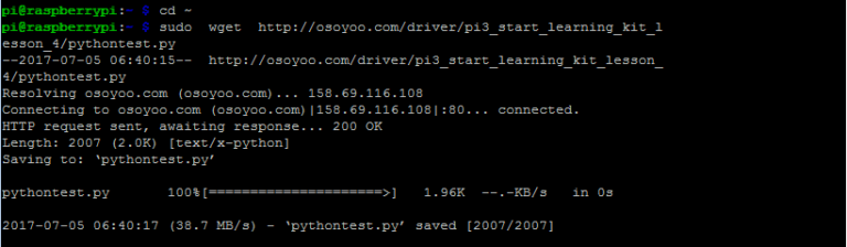 Raspberry Pi Starter Kit Lesson 4: Python Light LED « osoyoo.com