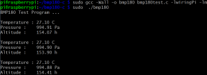 Raspberry Pi Starter Kit Lesson 18: BMP180 Digital Pressure Sensor with ...