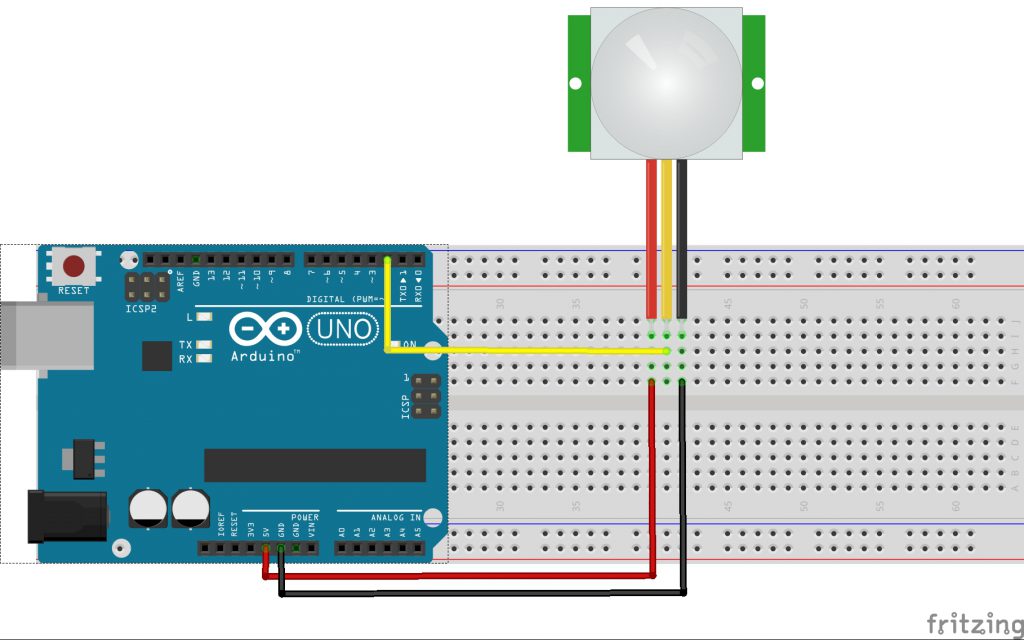 Graphical Programming Tutorial for Arduino – PIR Motion Sensor « osoyoo.com