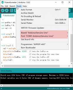 Learn Coding with Arduino IDE – Potentiometer « osoyoo.com