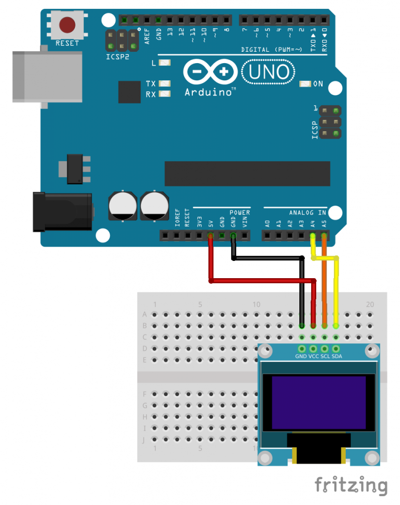 Learn Coding with Arduino IDE – I2C OLED Display « osoyoo.com