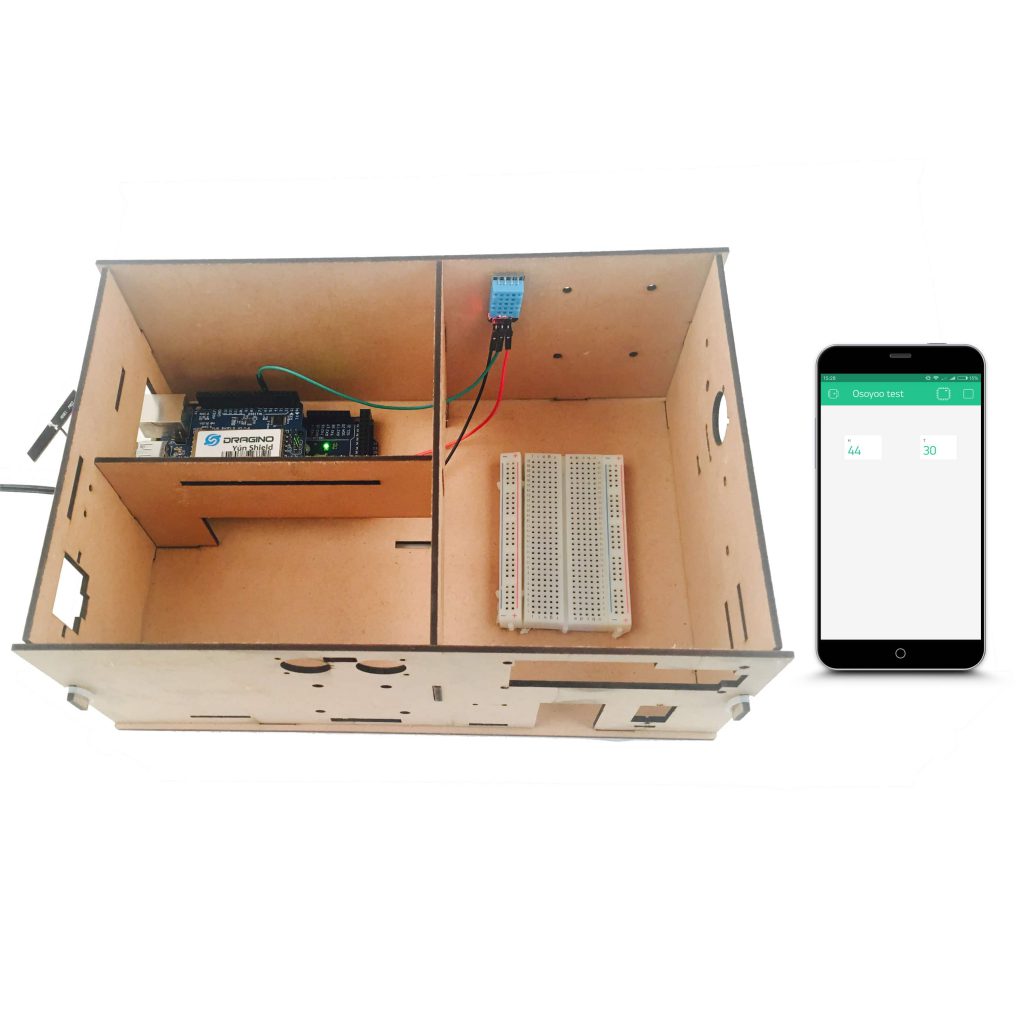 Osoyoo Yun IoT Lesson 20 – Remote Access to DHT11 Data(Blynk) « osoyoo.com