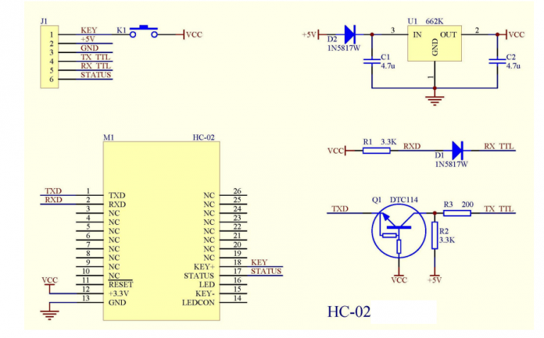 Hc 02 Bluetooth 40 Ble Slave Module To Uart Transceiver For Arduino Compatible With Android And
