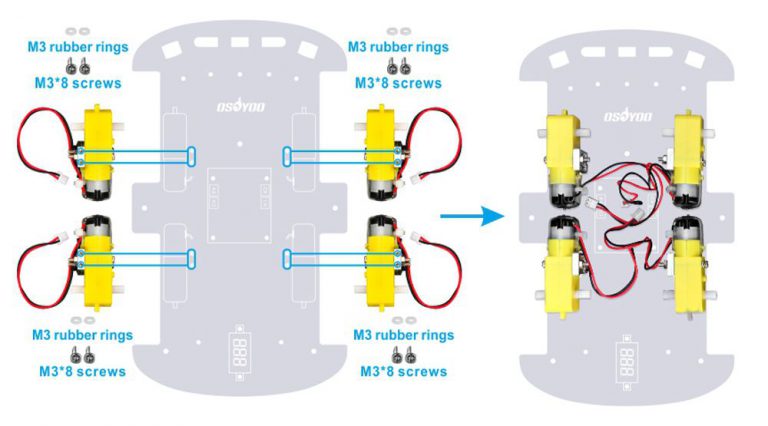 OSOYOO Robot car kit Lesson 1: Basic Robot car « osoyoo.com