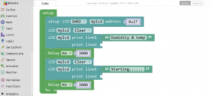 Graphical Programming Tutorial for Arduino – Using the DHT11 with I2C 1602 LCD Display « osoyoo.com