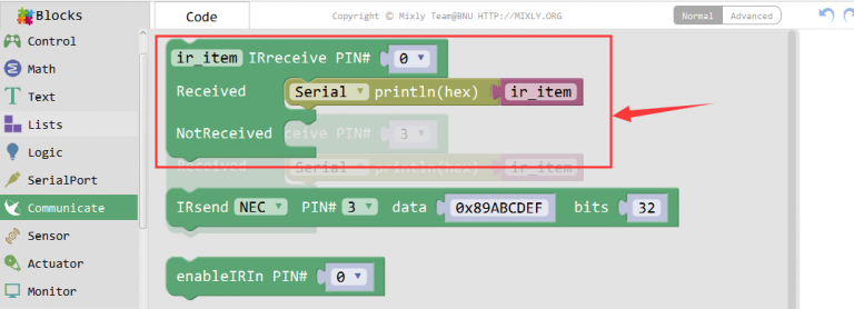 Graphical Programming Tutorial for Arduino – IR Remote Receiver Module ...