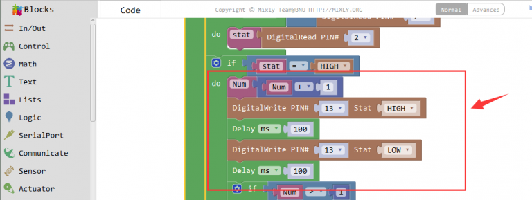 Graphical Programming Tutorial for Arduino – Digital Dice « osoyoo.com