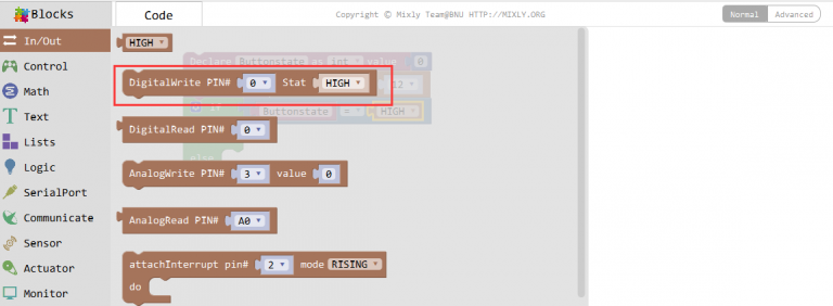 Graphical Programming Tutorial for Arduino – Using a Button « osoyoo.com
