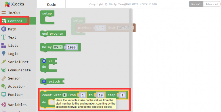Graphical Programming Tutorial for Arduino – Breathing LED « osoyoo.com