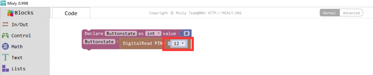Graphical Programming Tutorial for Arduino – Using a Button « osoyoo.com