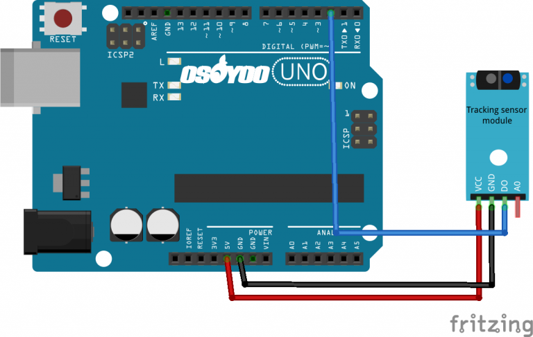 Graphical Programming Tutorial for Arduino – IR Track Sensor « osoyoo.com